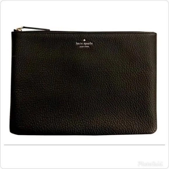 kate spade | Bags | Kate Spade Large Zip Pouch Black | Poshmark